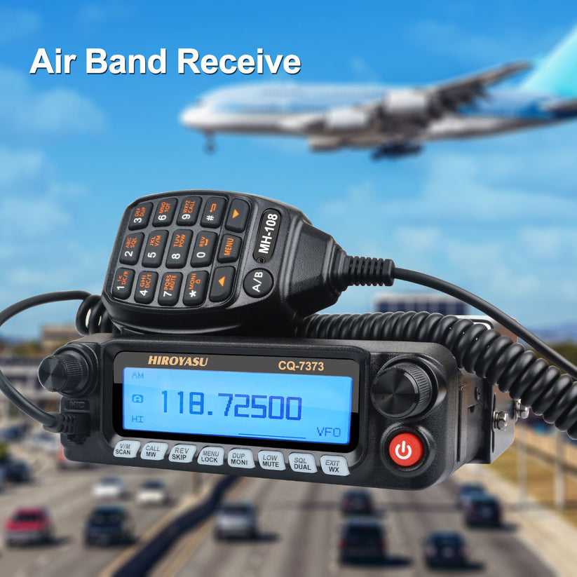 HIROYASU CQ-7373 Detachable Front Panel 108-615MHz Eight Bands Rx VU D ...